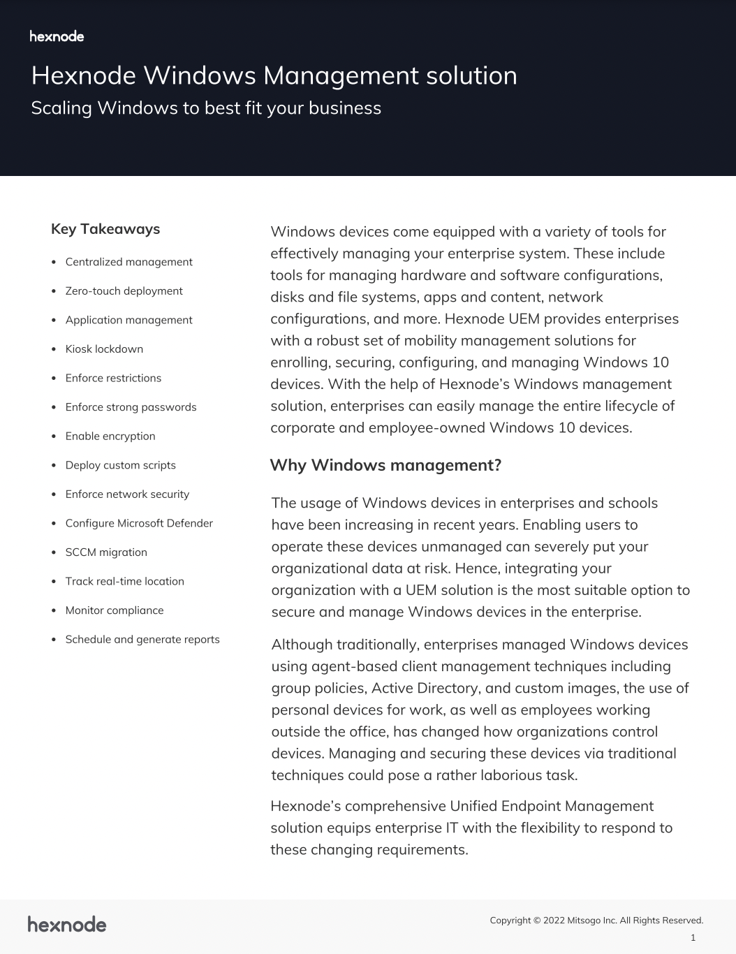 Everything you need to know about the Hexnode Windows UEM app