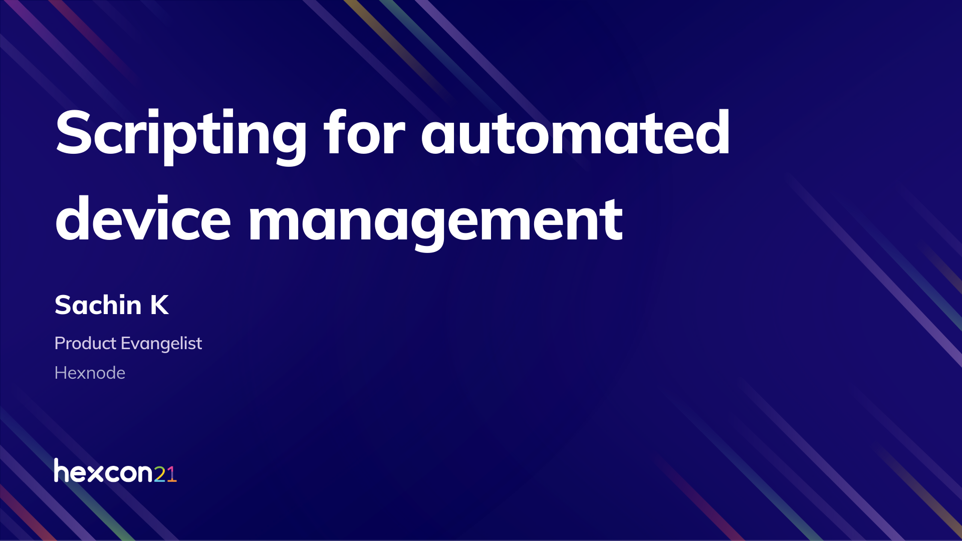 Scripting For Automated Device Management Hexcon21