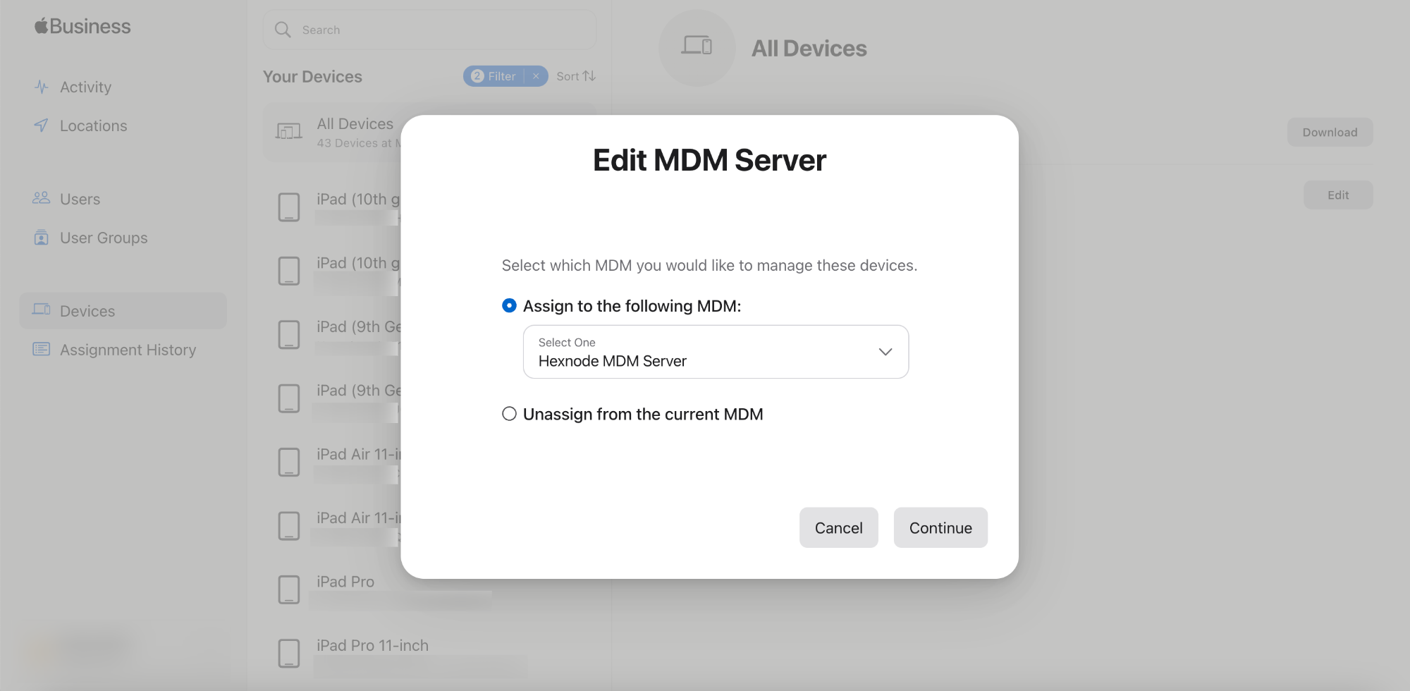 How To Assign Ade Devices To Hexnode Hexnode Help Center