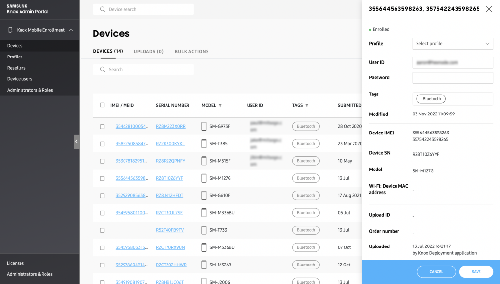 Samsung Knox Mobile Enrollment - Hexnode Help Center
