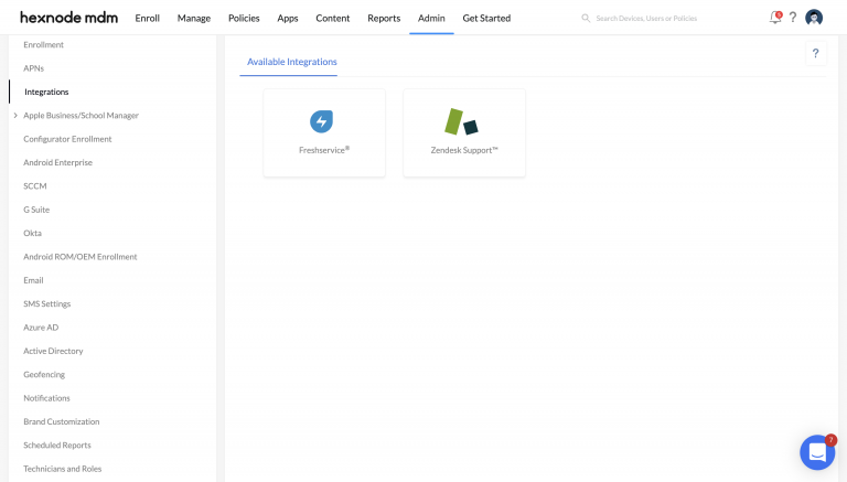 Freshservice integration with Hexnode UEM - Hexnode Help Center