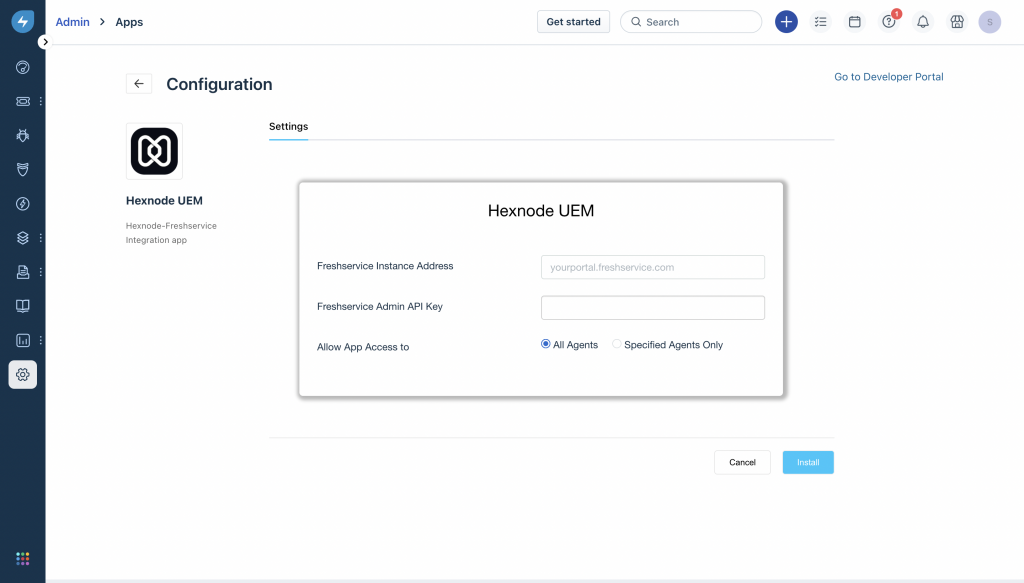 Freshservice integration with Hexnode UEM - Hexnode Help Center