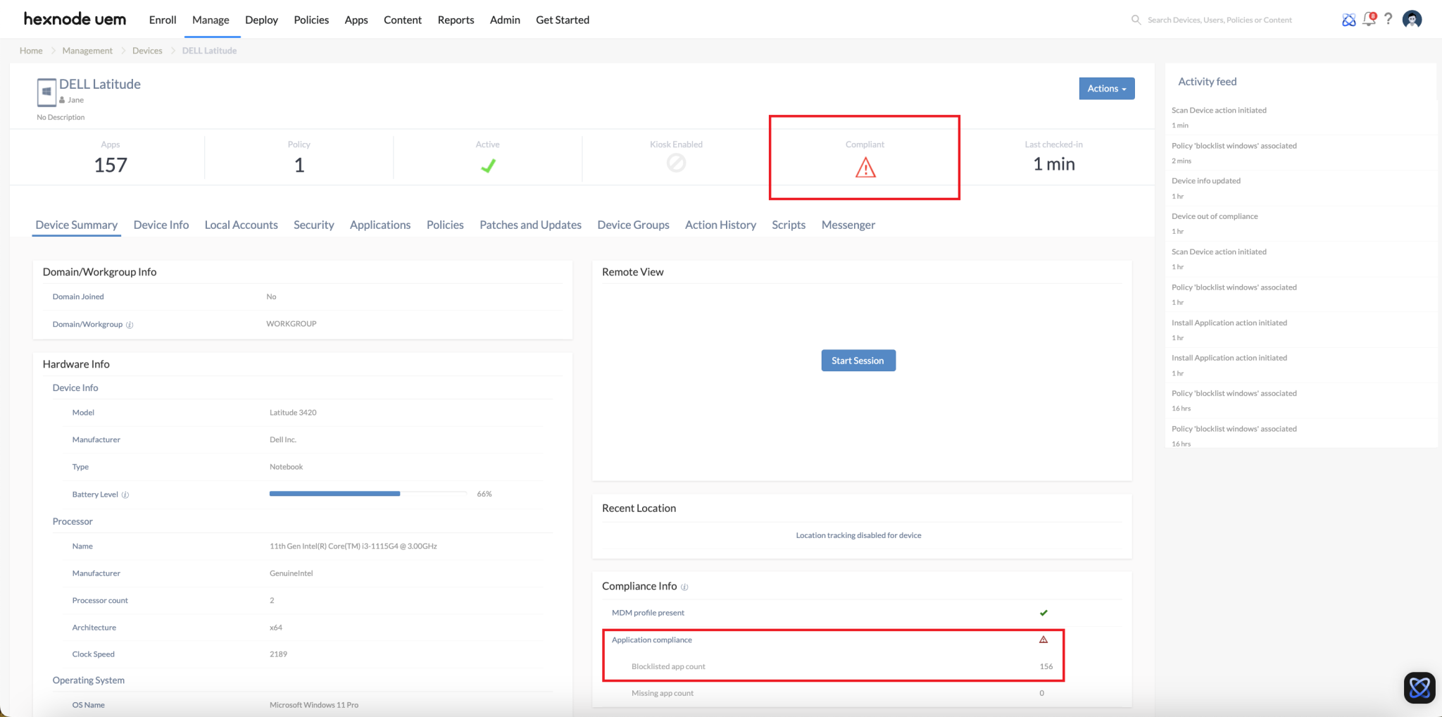 Configure Application Compliance for Windows devices - Hexnode Help Center