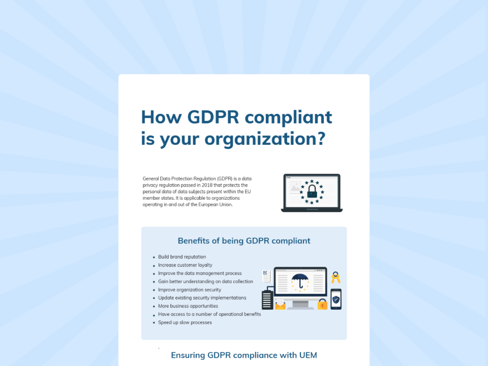 How GDPR compliant is your organization?